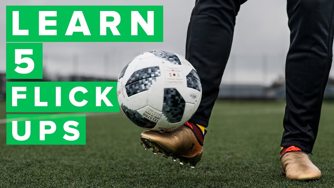 5 more cool flick ups | Learn football skills on the pitch - YouTube
