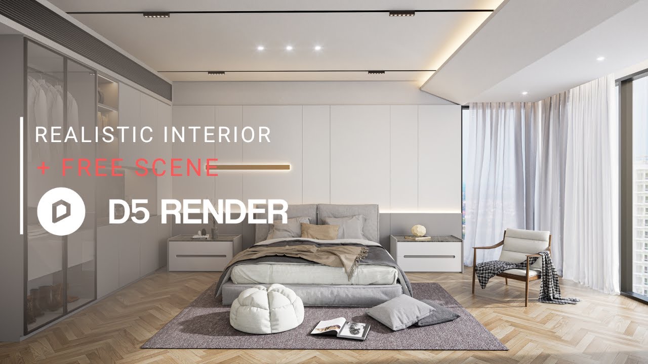 Realistic Interior Render with D5 Render | Bedroom 250 | Downloadable ...