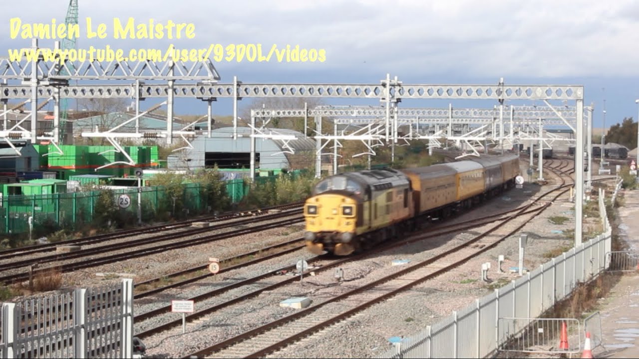 MML Colas Rail Class 37 37099 & 9708 Finedon Road Industrial Estate ...