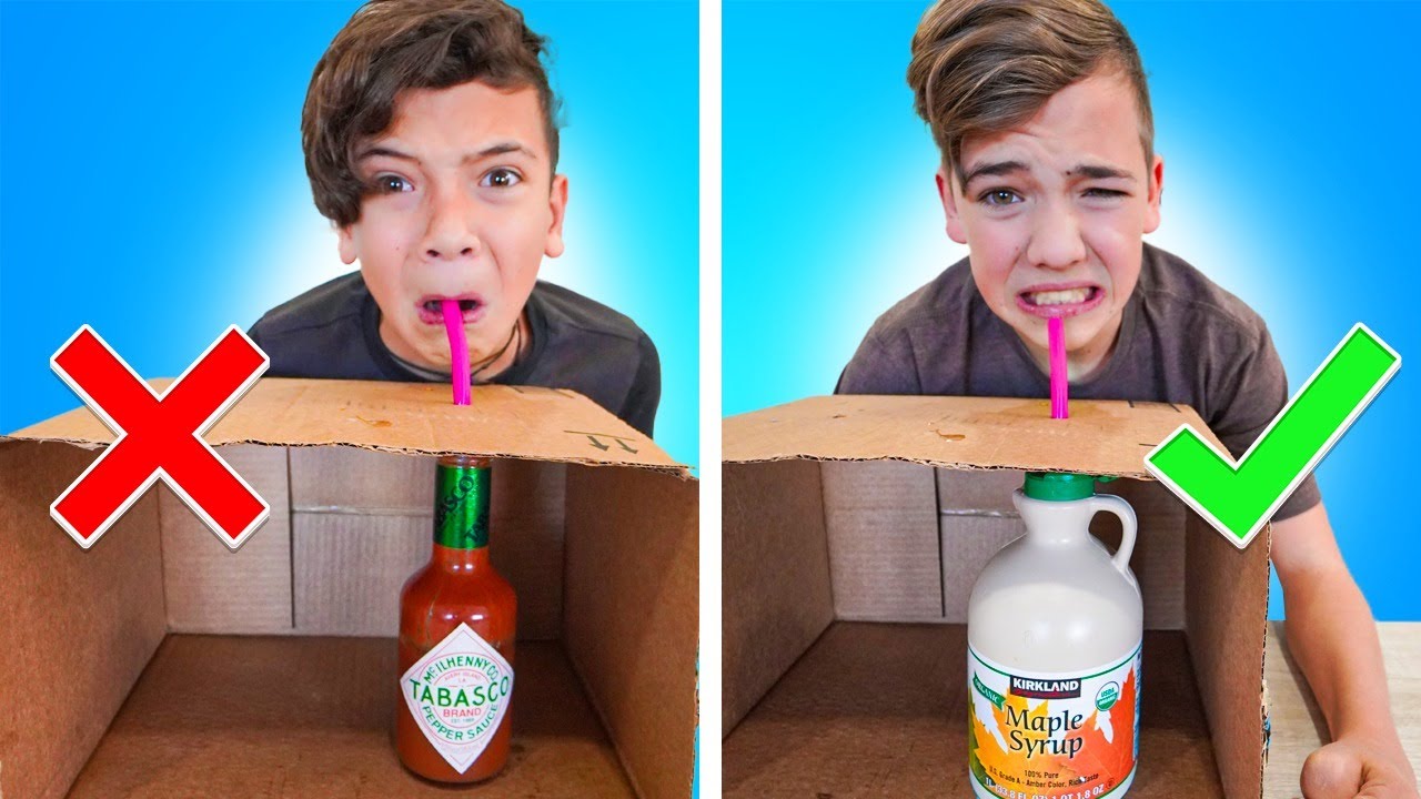 Mystery Straw Challenge!! *DISGUSTING* - YouTube