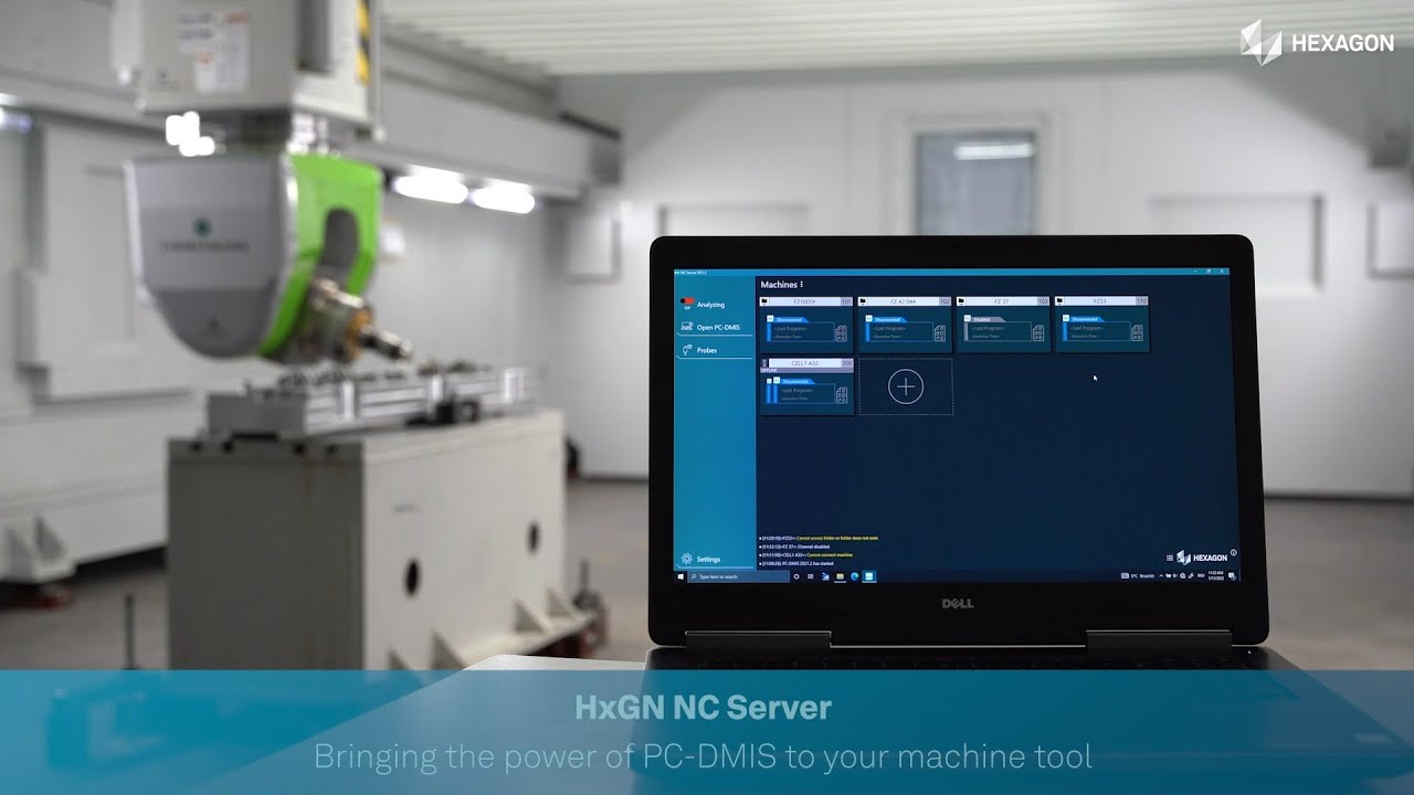 HxGN NC SERVER: Bringing the power of PC-DMIS to machine tools - YouTube