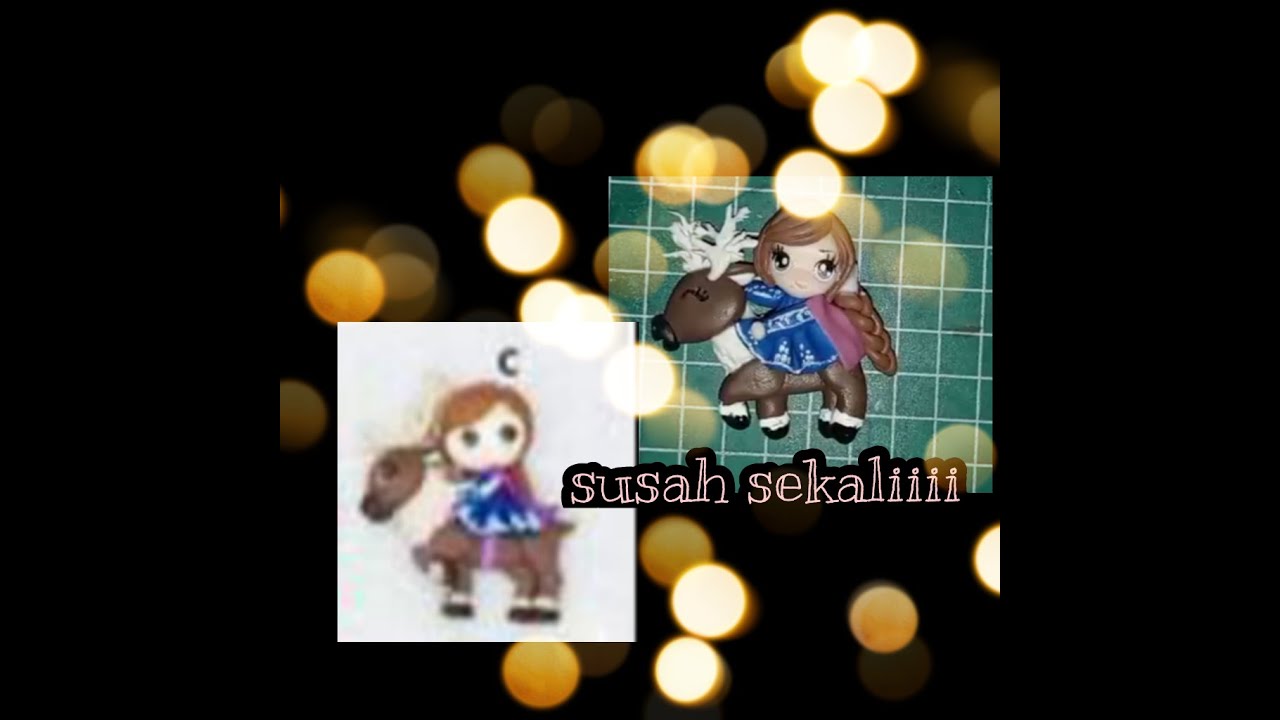Anna "frozen" Dan sven dari clay/ make anna "frozen" And sven from clay ...