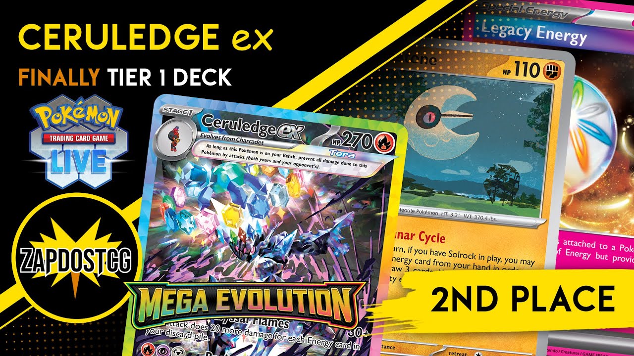 2nd Place Ceruledge ex Deck Is Finally TOP TIER 🔥 - Mega Evolution ...
