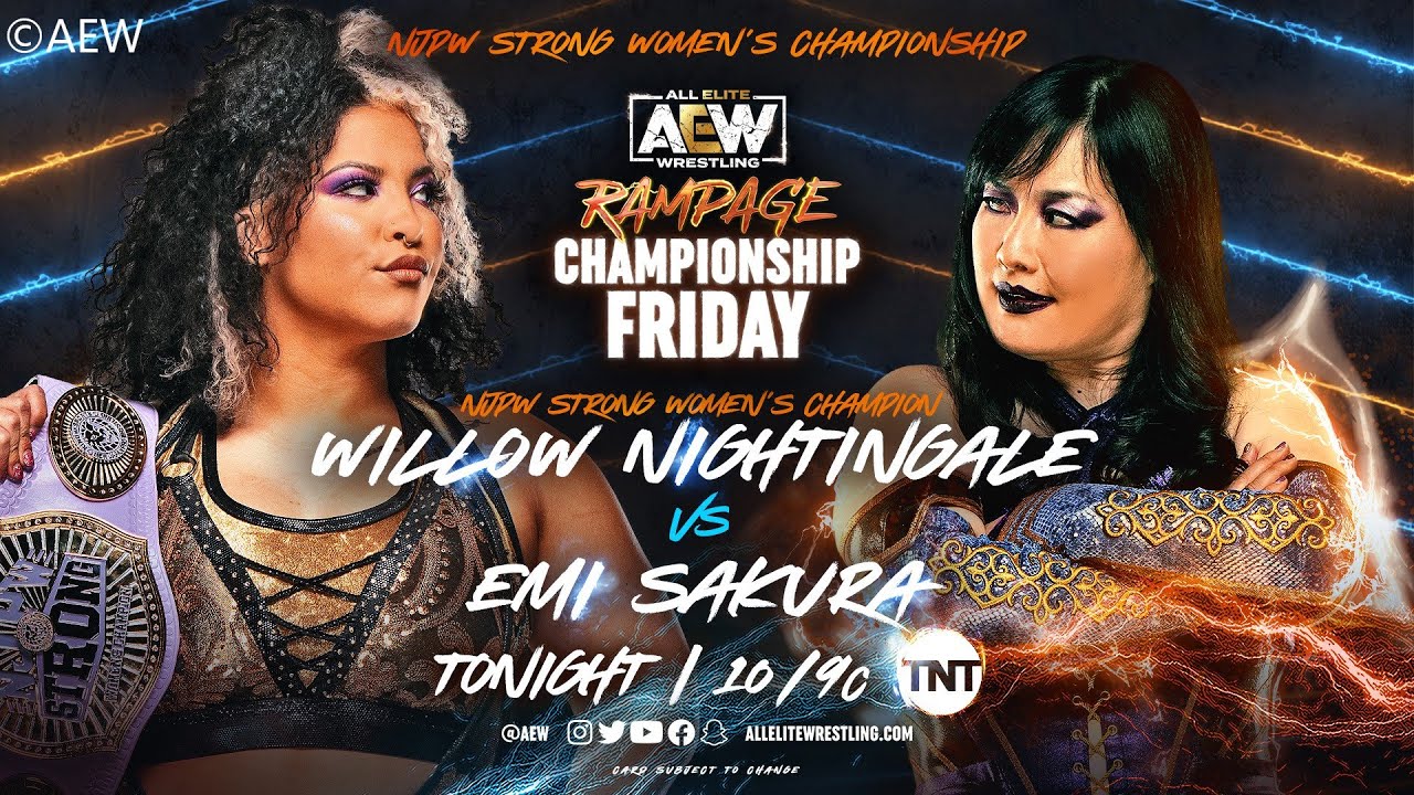 Willow Nightingale (c) vs Emi Sakura / NJPW STRONG Women's Title Match ...