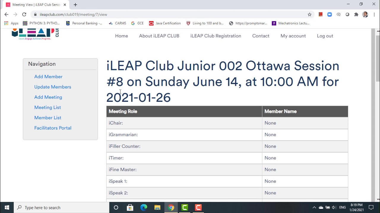iLEAP Club Facilitator Login - YouTube