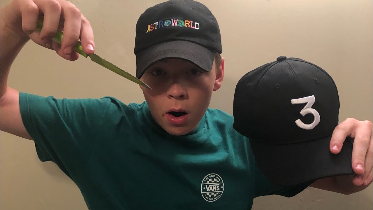 Unboxing and review of rappers fake hats (TRAVIS SCOTT)(CHANCE THE ...