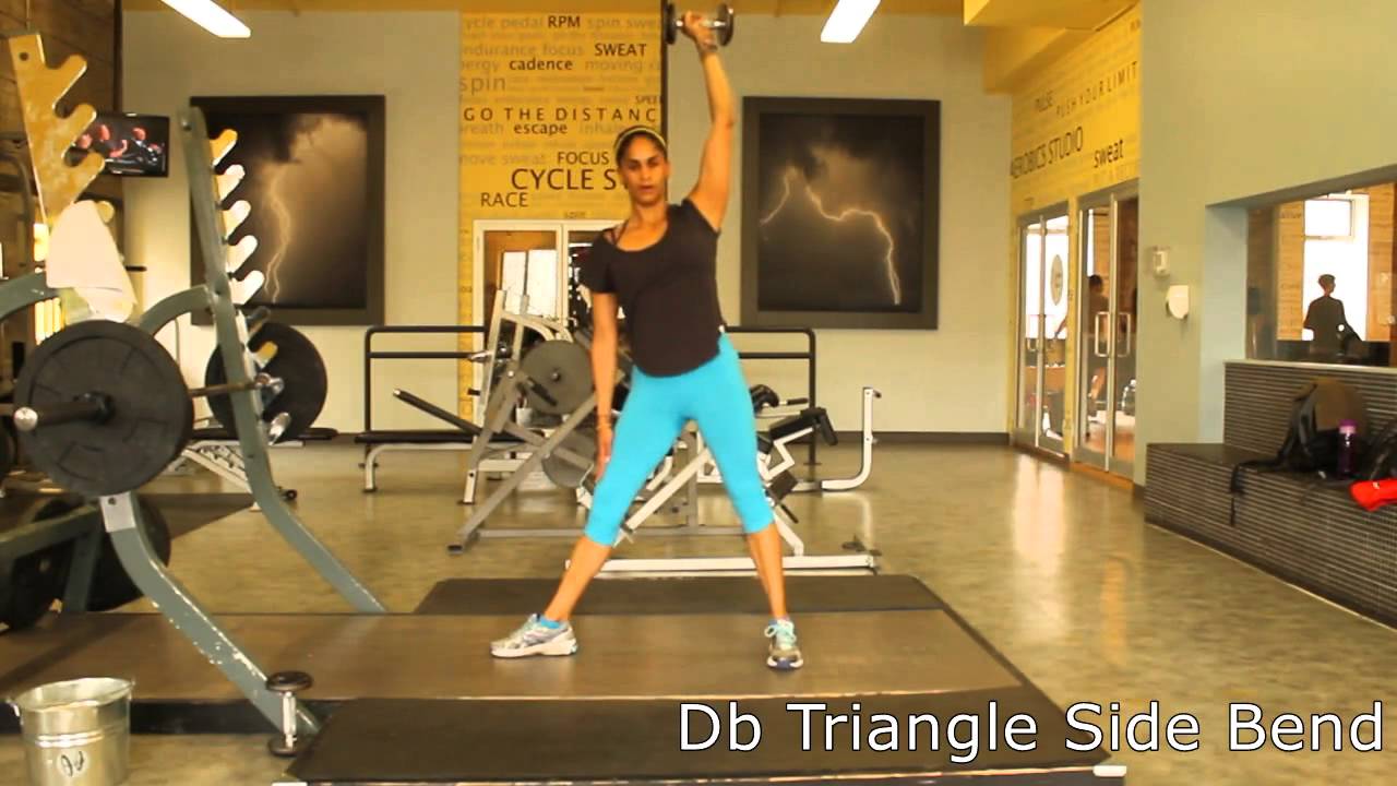 Dumbbell Triangle Side Bend - YouTube