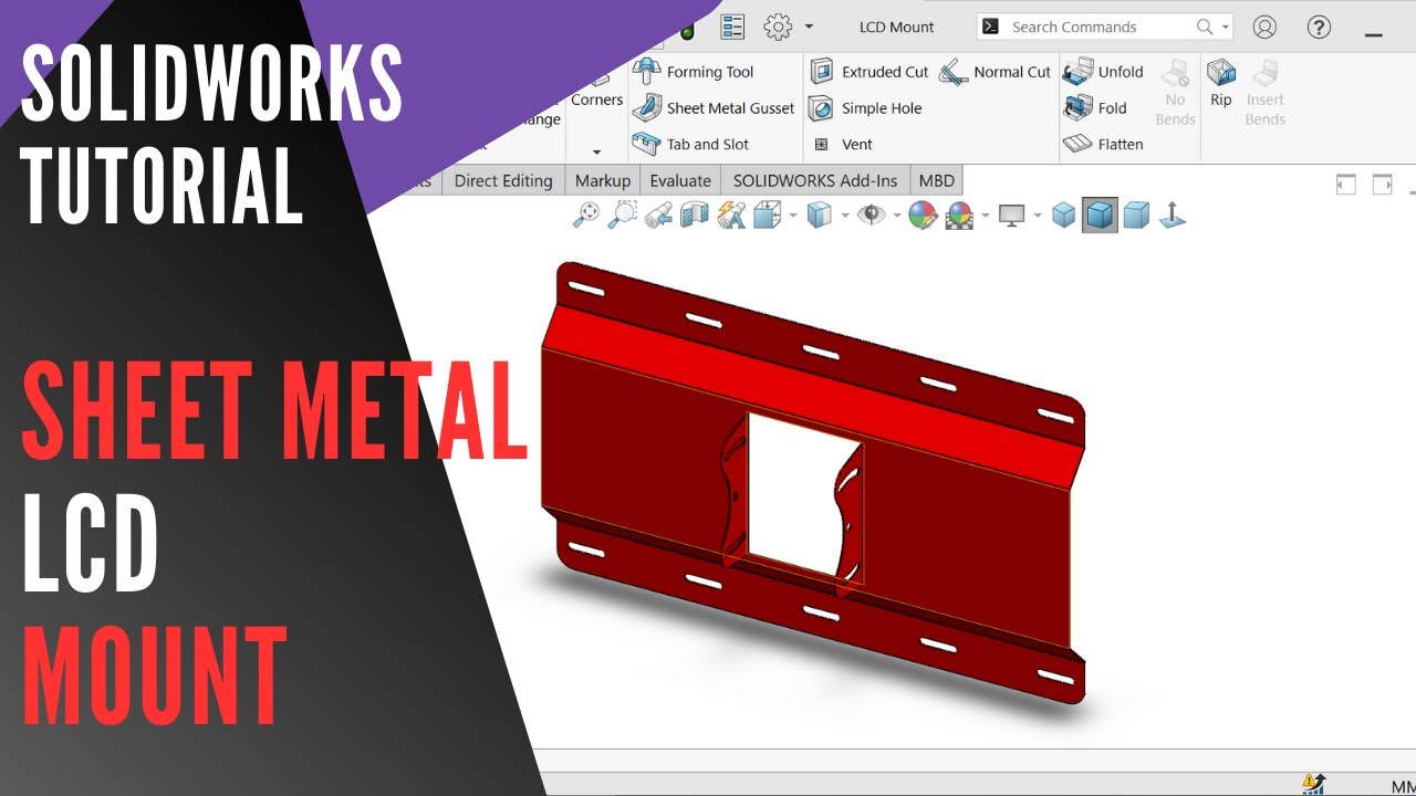 Discover SolidWorks Secrets for Creating AMAZING Sheet Metal LCD Mounts ...