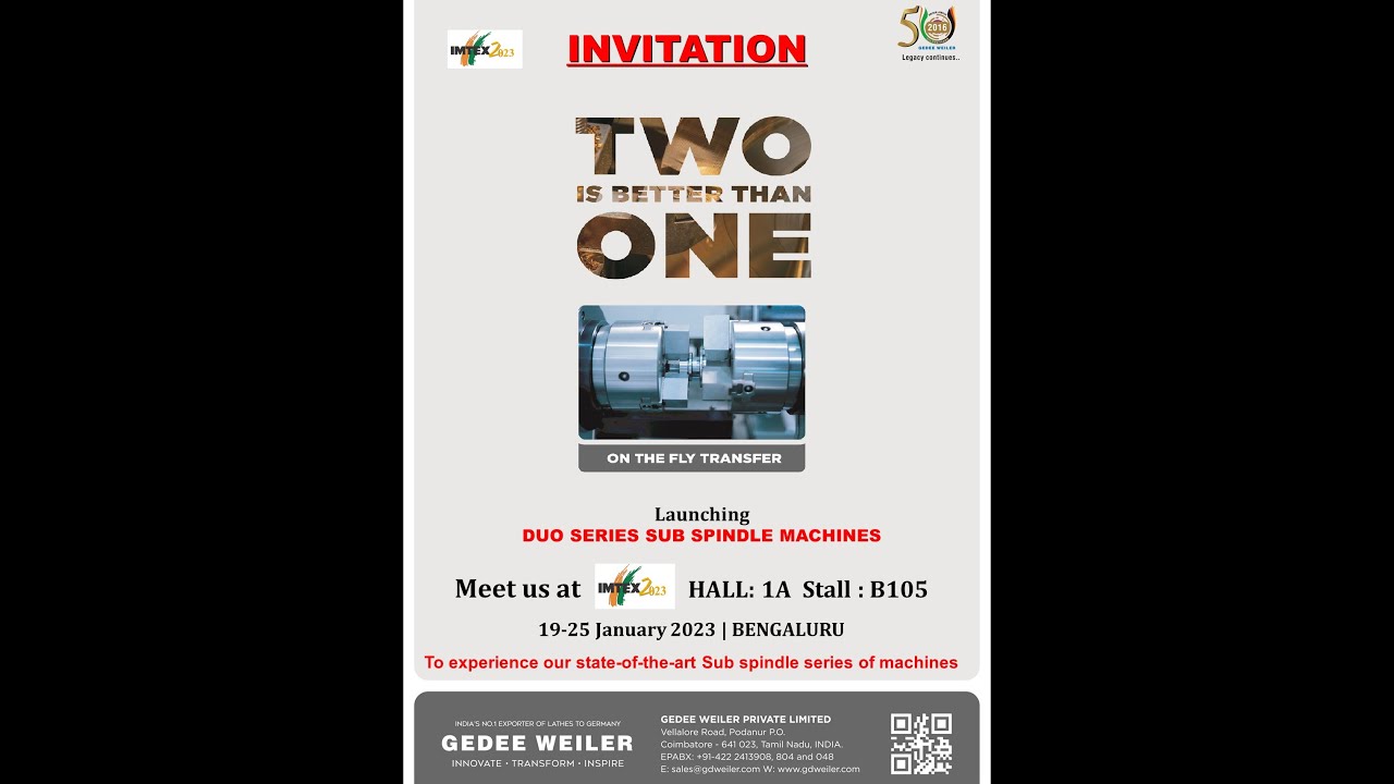 Imtex invitation From GEDEE WEILER - YouTube