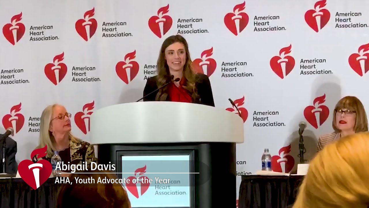 AHA Youth Advocate of the Year - Abigail Davis - YouTube
