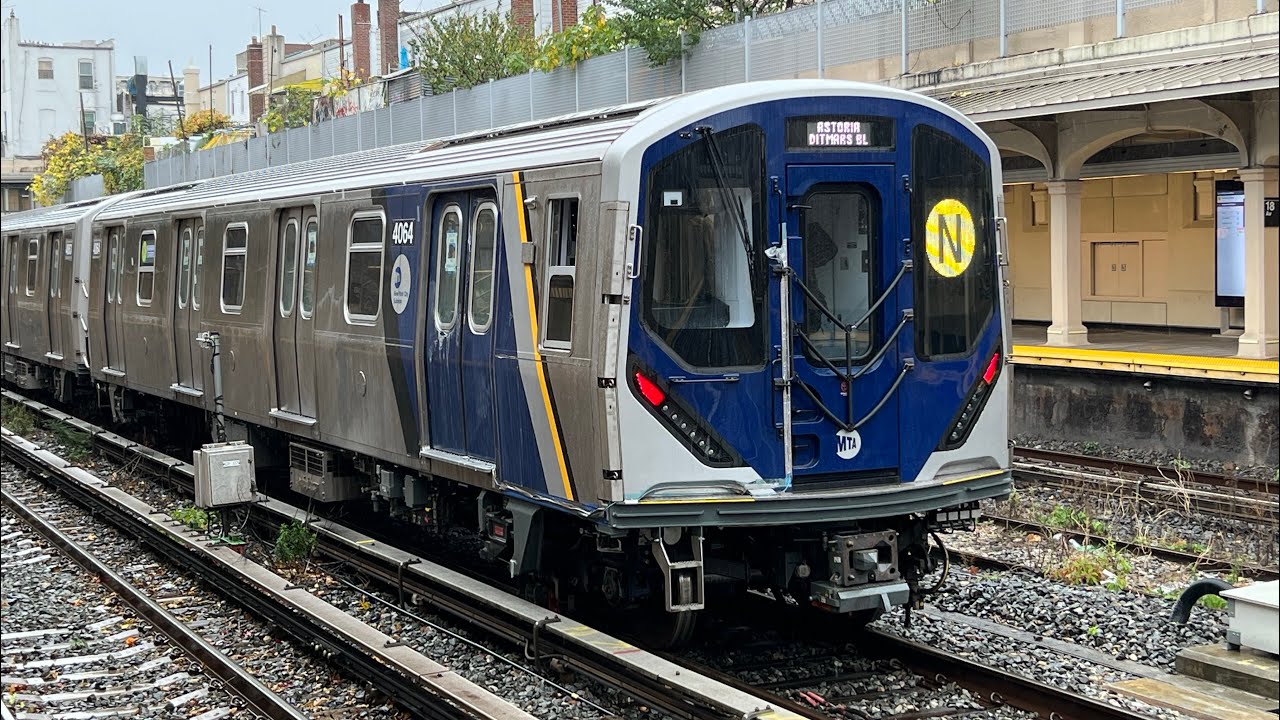 MTA SUBWAY : R211A (N) test train at 18th Ave - YouTube