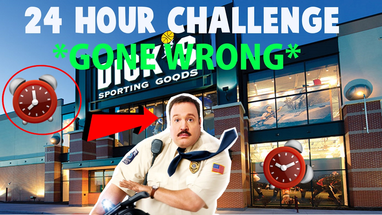 OMG 24 OVERNIGHT CHALLENGE AT DICKS // GONE WRONG! ☠️ - YouTube