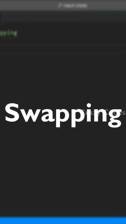How to Swapping in Python|Python Tamil|Crazy Codes|Python Tutorial| # ...