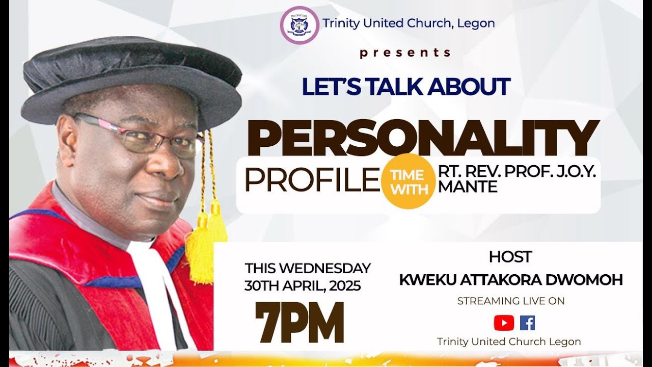 PERSONALITY PROFILE WITH REV. PROF. J.O.Y. MANTE - YouTube