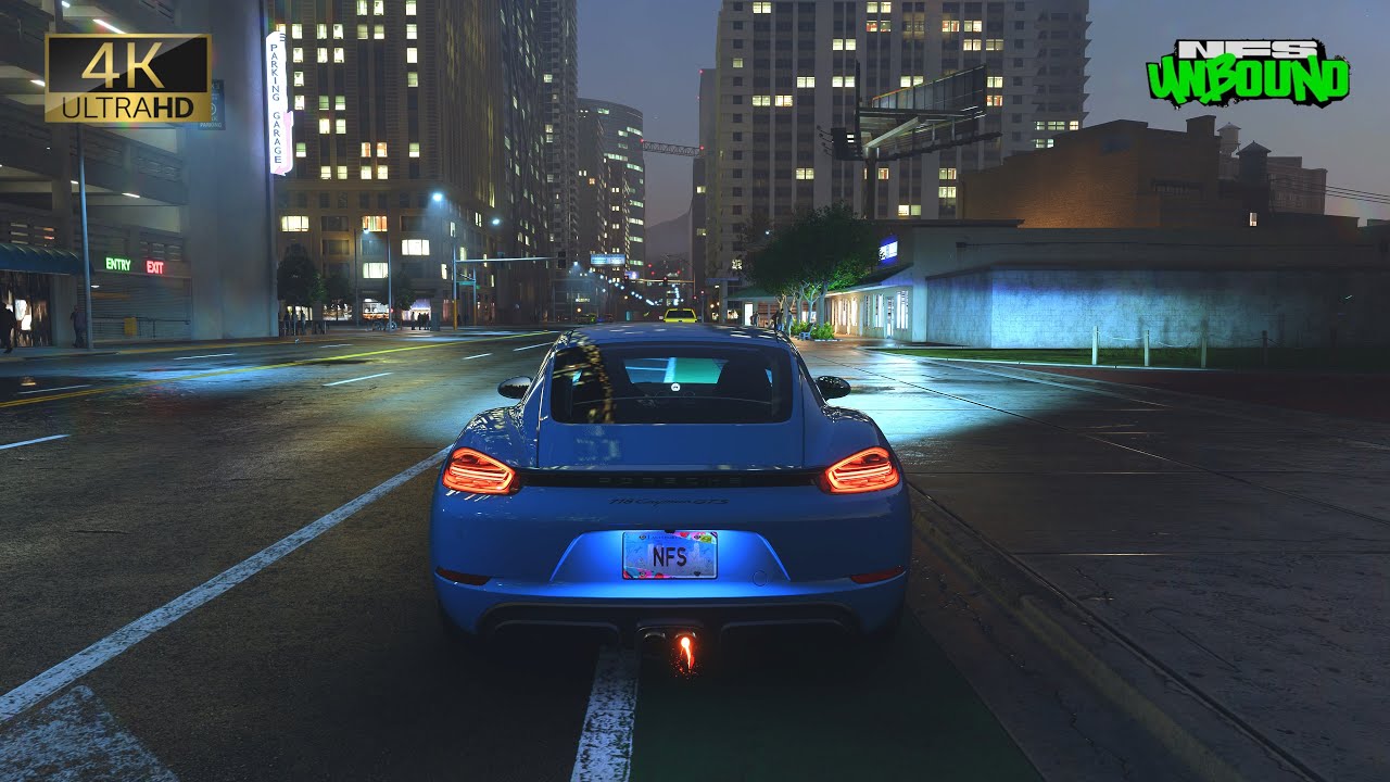 Porsche 718 Cayman GTS | Flames & Bangs sound!! | NFS Unbound [4K ...