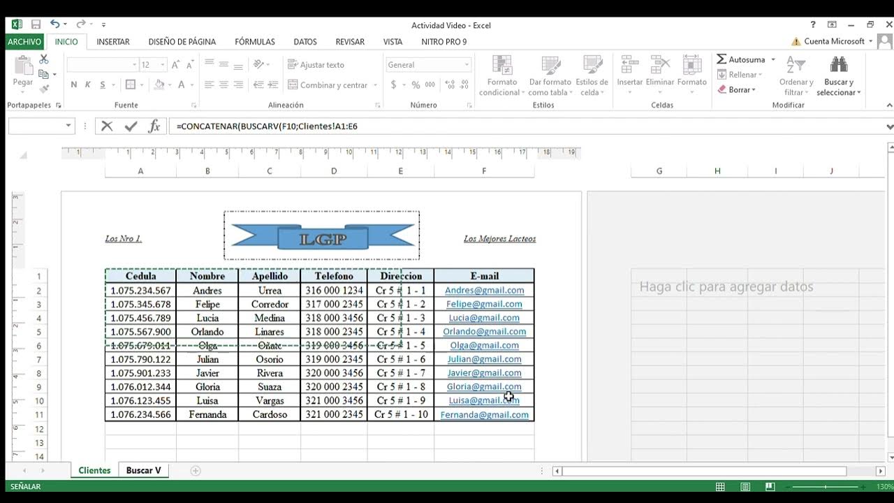 BuscarV y Concatenar (Excel) - YouTube