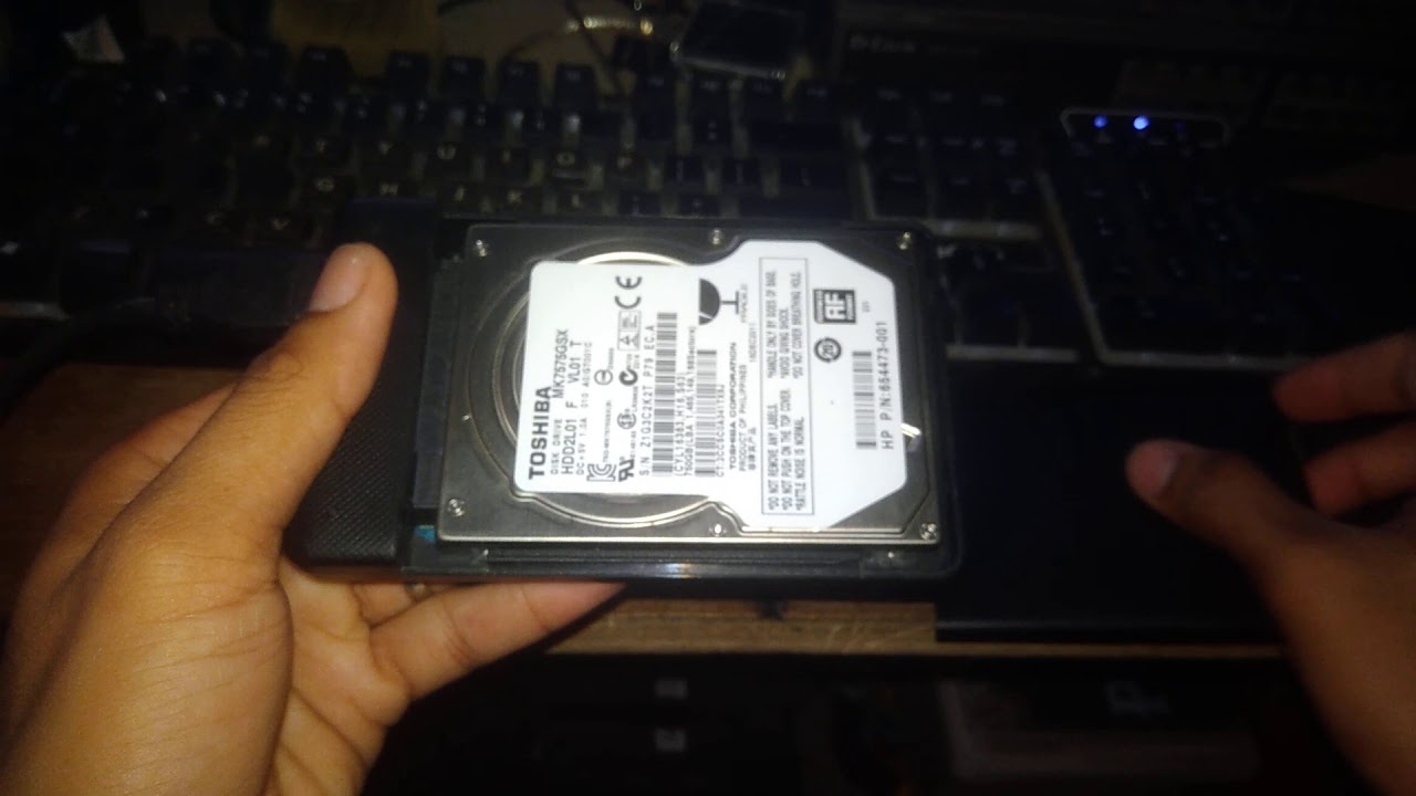 How to remove Hard Drive inside External Casing (portable type) - YouTube