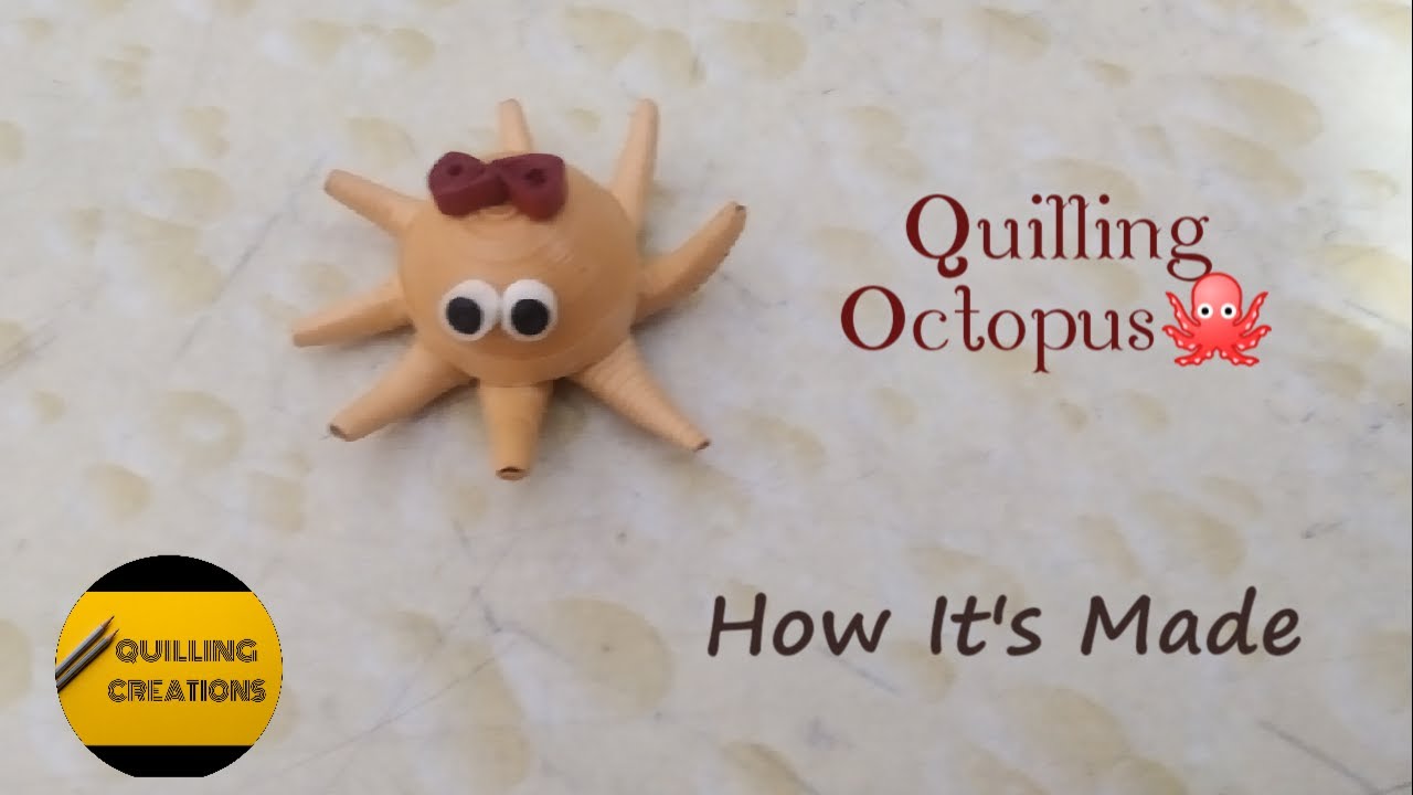 quilling octopus🐙 tutorial - YouTube