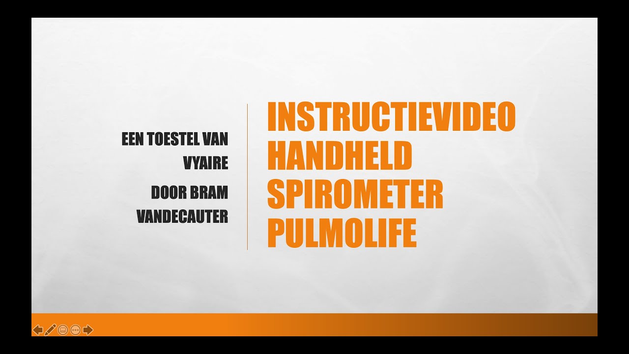 Instructievideo Handheld spirometer Pulmolife van Vyaire - YouTube