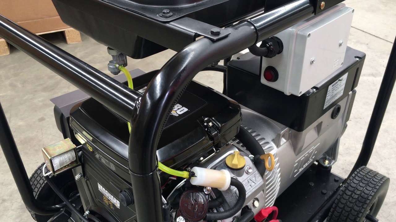 2 WIRE AUTOMATIC START VANGUARD PETROL GENERATOR - YouTube