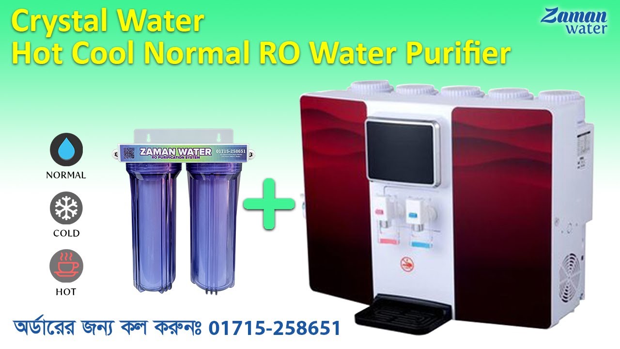 Crystal Water Hot Cool Normal RO Water Purifier || Crystal Water RO ...