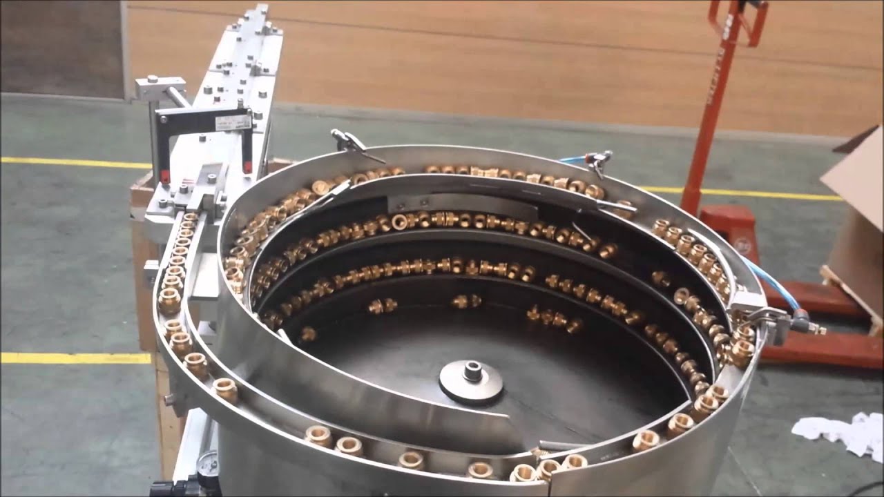 GMS Bowl feeder for metal inserts. / Vibrador circular de insertos ...