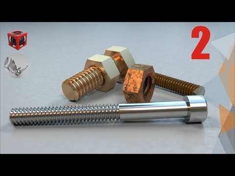 Tutoriales Rhino 3d o Rhinoceros 3d full: Modelar tonillos, tuercas y ...