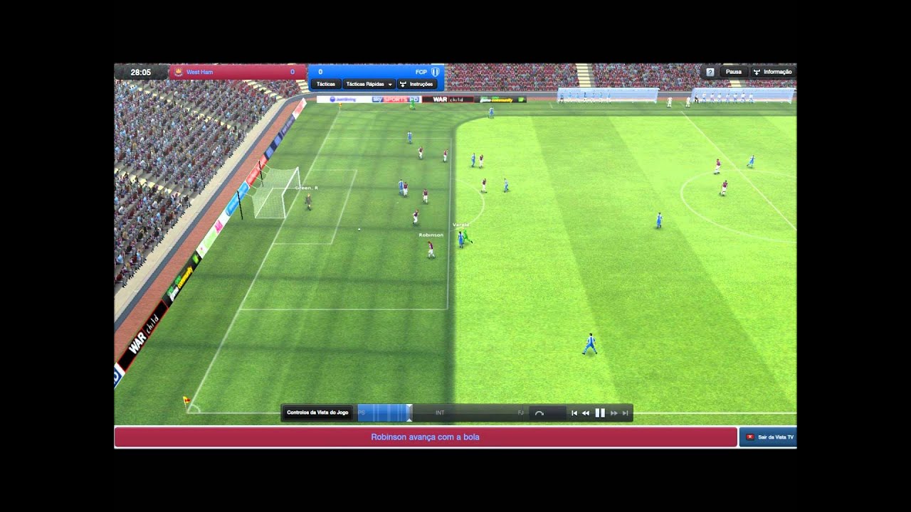 Football Manager 2012: FC Porto vs West Ham HD/HQ - YouTube
