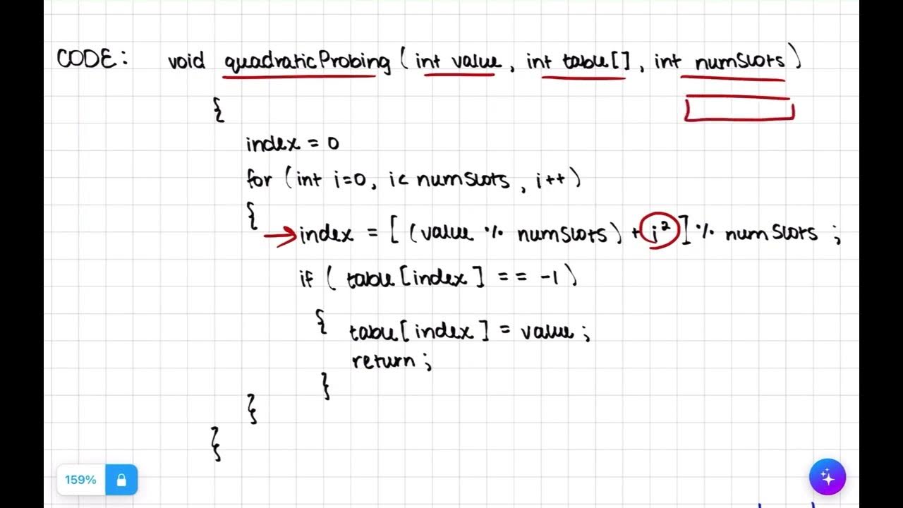 Quadratic Probing Implementation | Hash Tables - YouTube