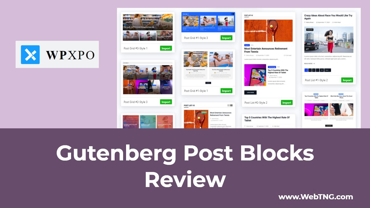 Gutenberg Post Blocks Review - YouTube