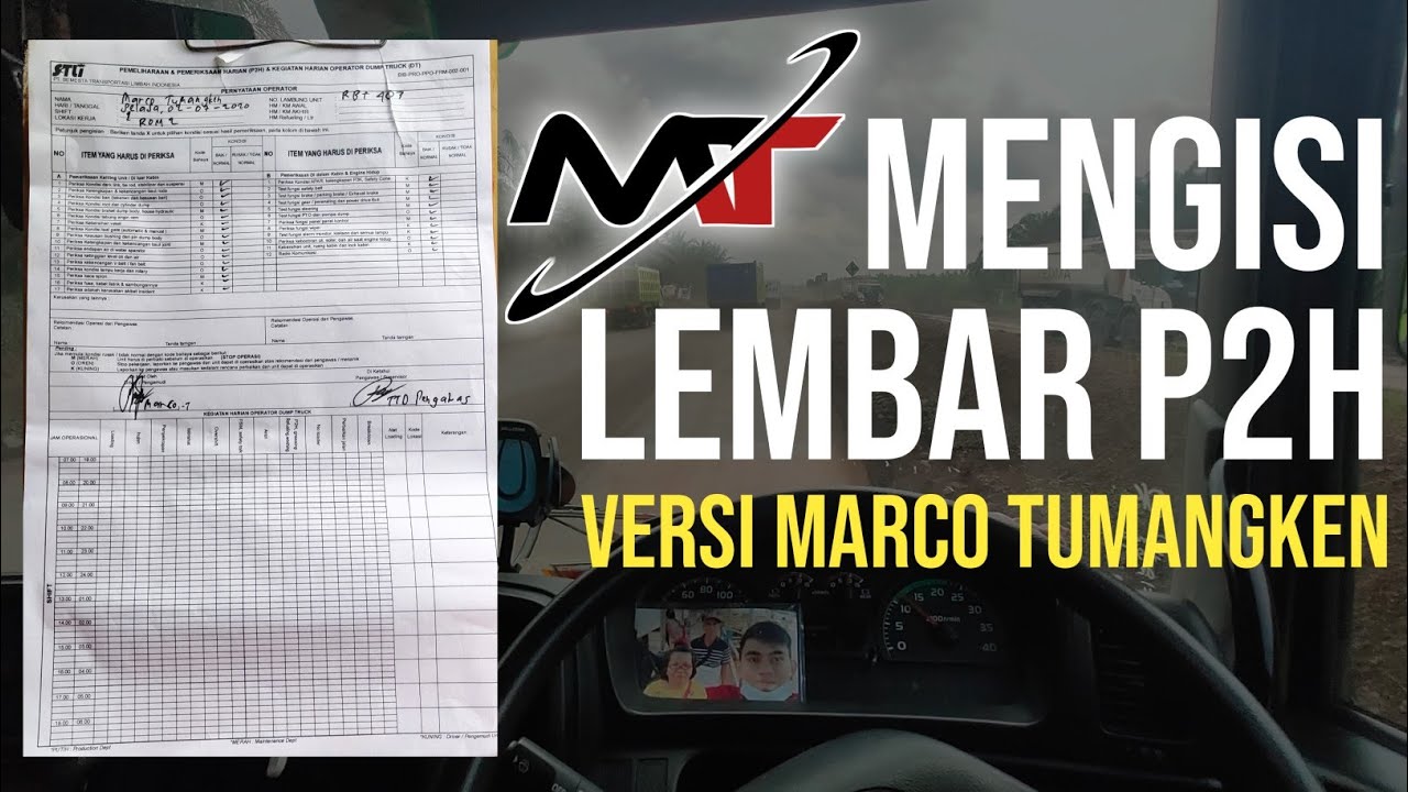 Cara Mengisi Form P2H - YouTube