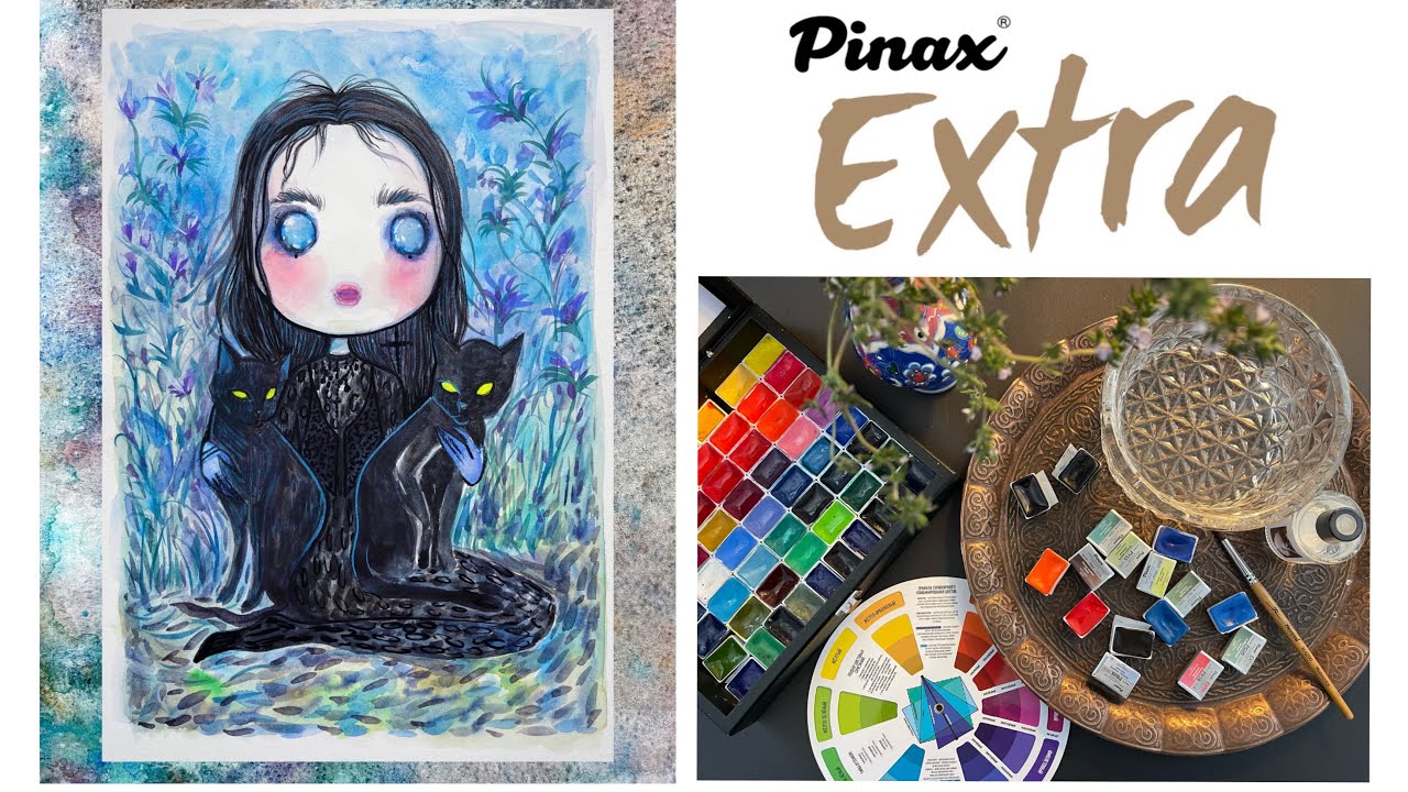 Pinax Extra ️мои новые🎨16ЦВЕТОВ🎨 #акварель #watercolor #артматериалы # ...