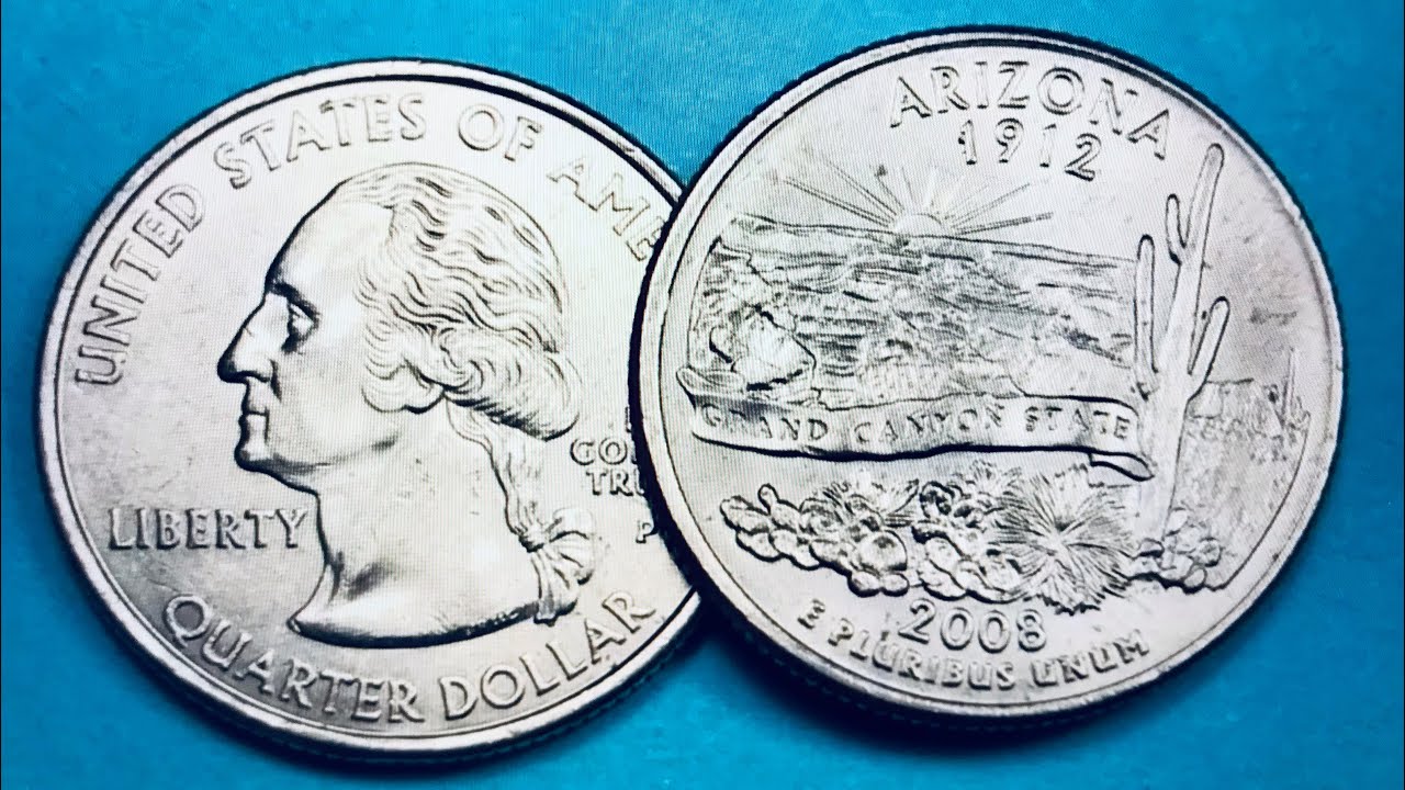 US 2008 Quarter - Arizona #48 - United States Coins - YouTube