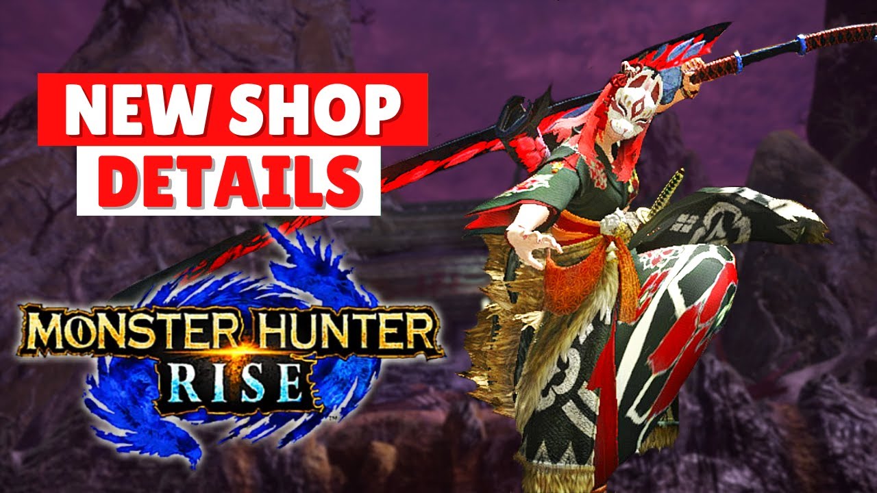 Monster Hunter Rise NEW SHOP DETAILS REVEAL GAMEPLAY TRAILER ...