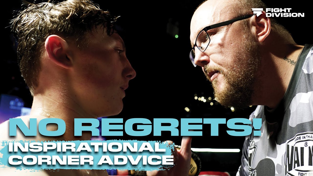 NO REGRETS!! Inspirational corner advice at Masda Fight Night | Road to ...