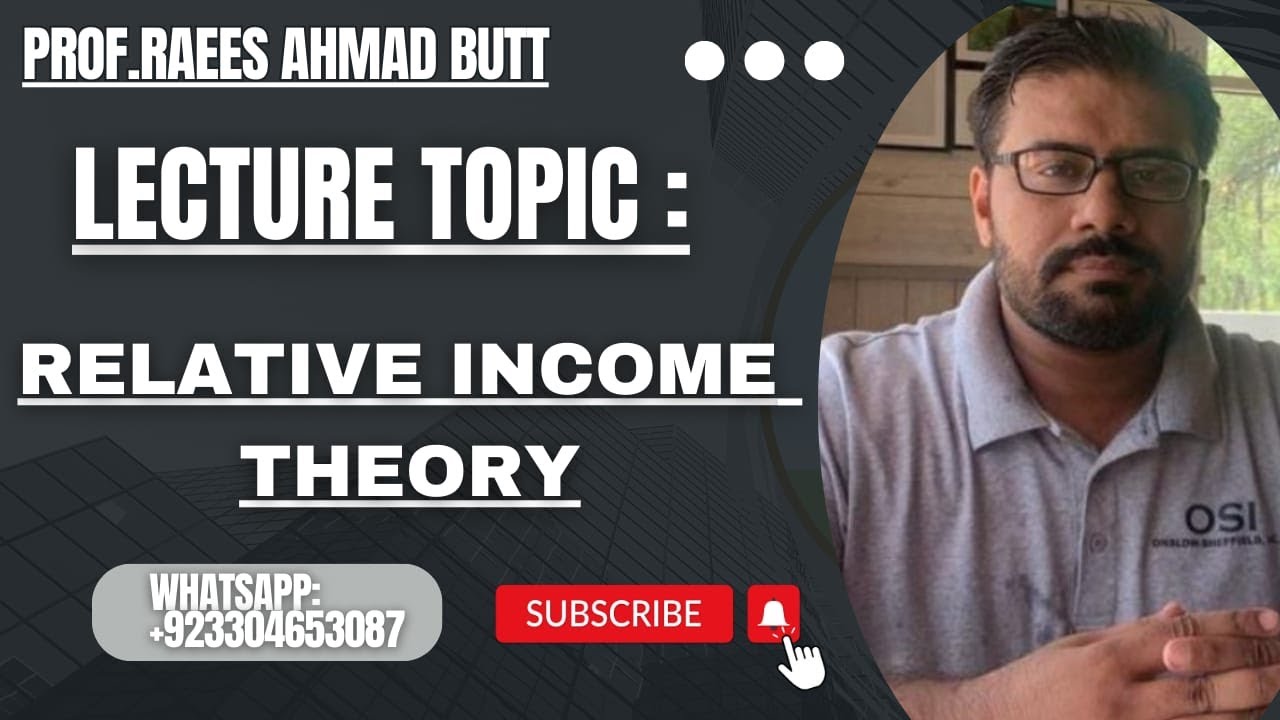 Relative Income theory || Macroeconomics - YouTube