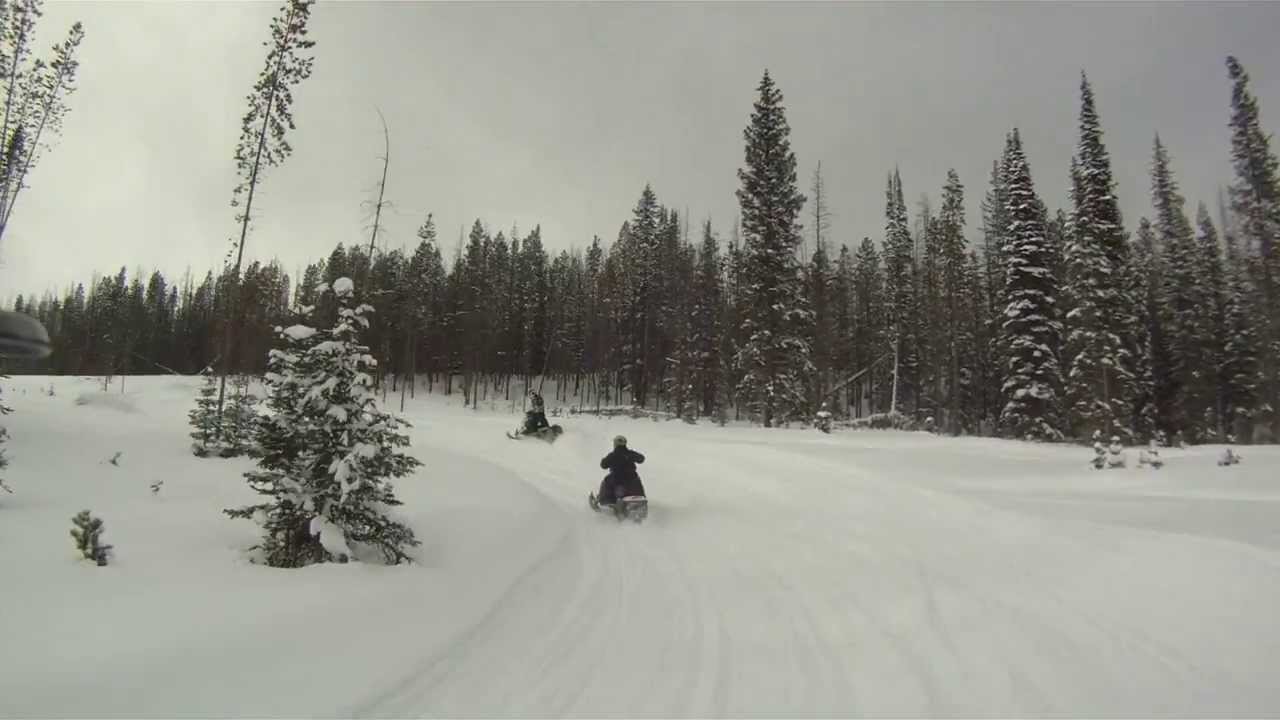 Snowmobiling Grand Lake, CO Feb 1, 2014 part 2 - YouTube