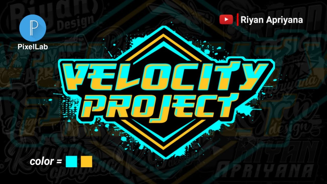 TUTORIAL BIKIN LOGO NAMA RACING DI PIXELLAB - YouTube