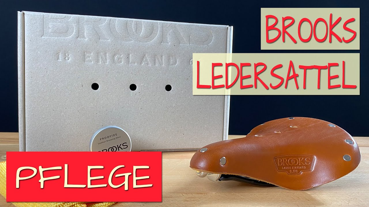 Brooks Ledersattel Pflege | fetten/pflegen mit ”Proofide” von Brooks - YouTube