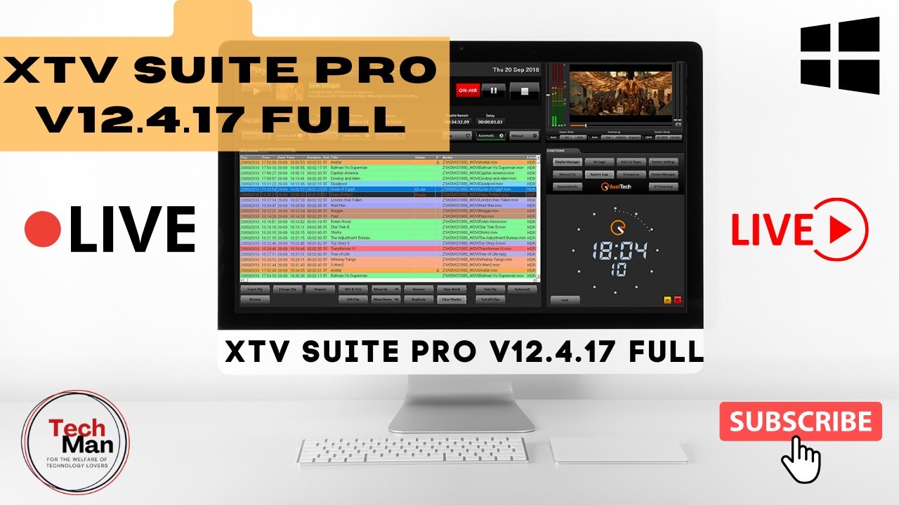 XTv Suite Pro v12.4.17 Full Version Review || Playout Software || xtv ...