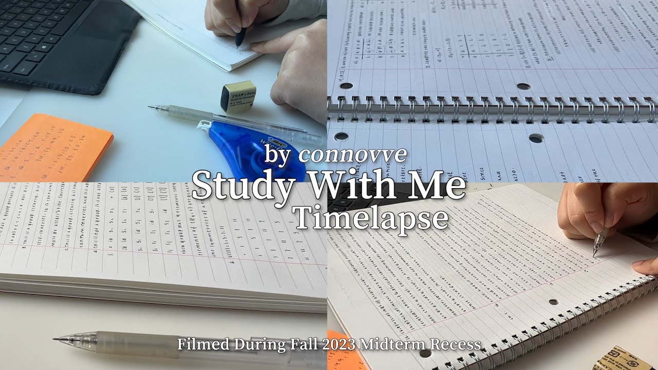 Study With Me | Study timelapse, practice problems, cramming for a test ...