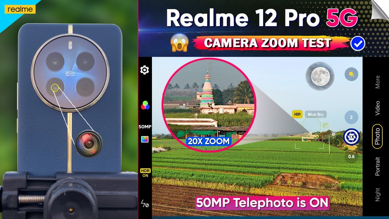 Realme 12 Pro 5g Camera Zoom Test | Realme 20X Camera Moon Zoom Test ...