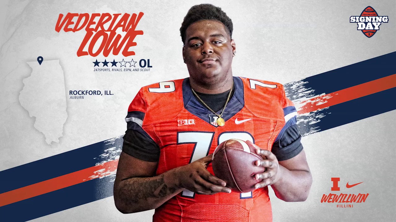 Illini Signing Day 2017 » Vederian Lowe - YouTube