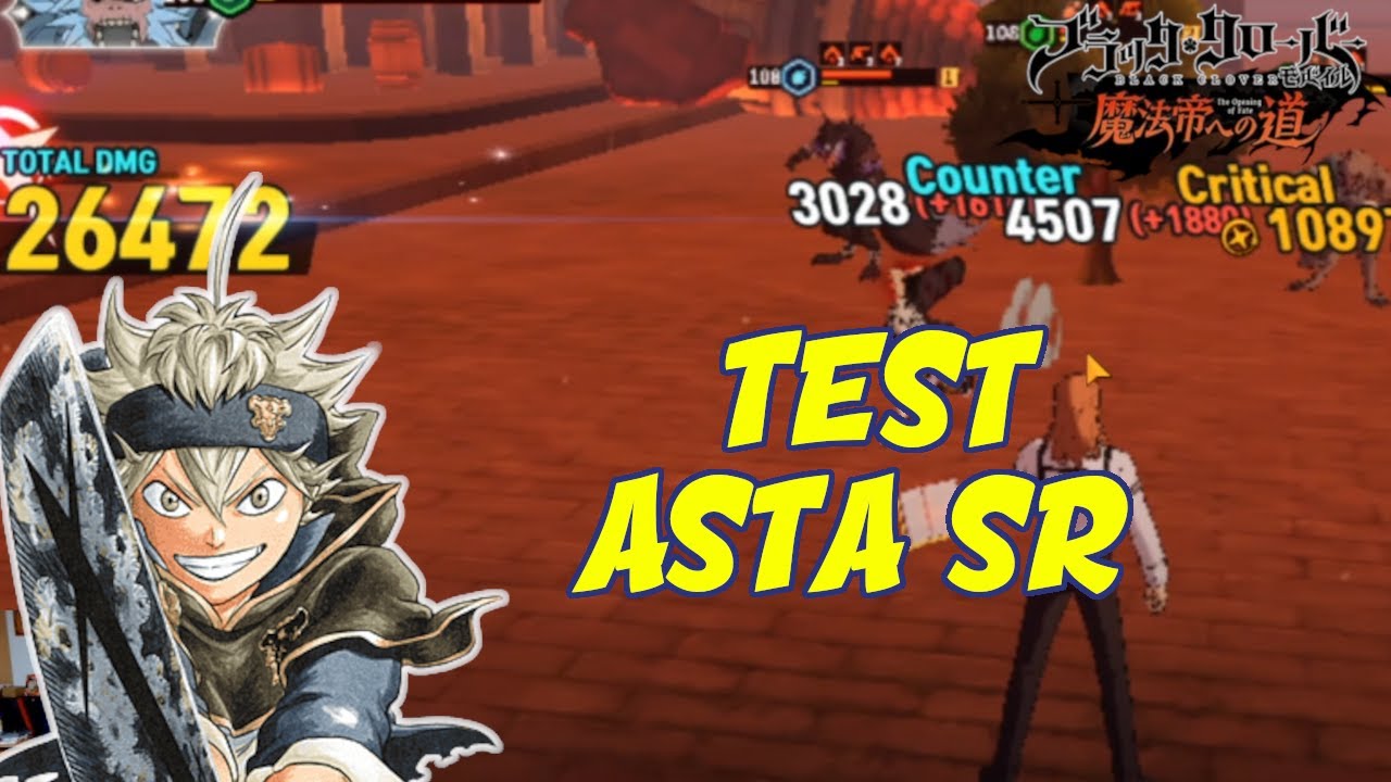MI DPS MI SUPPORT! TEST ASTA SR BLACK CLOVER MOBILE - YouTube