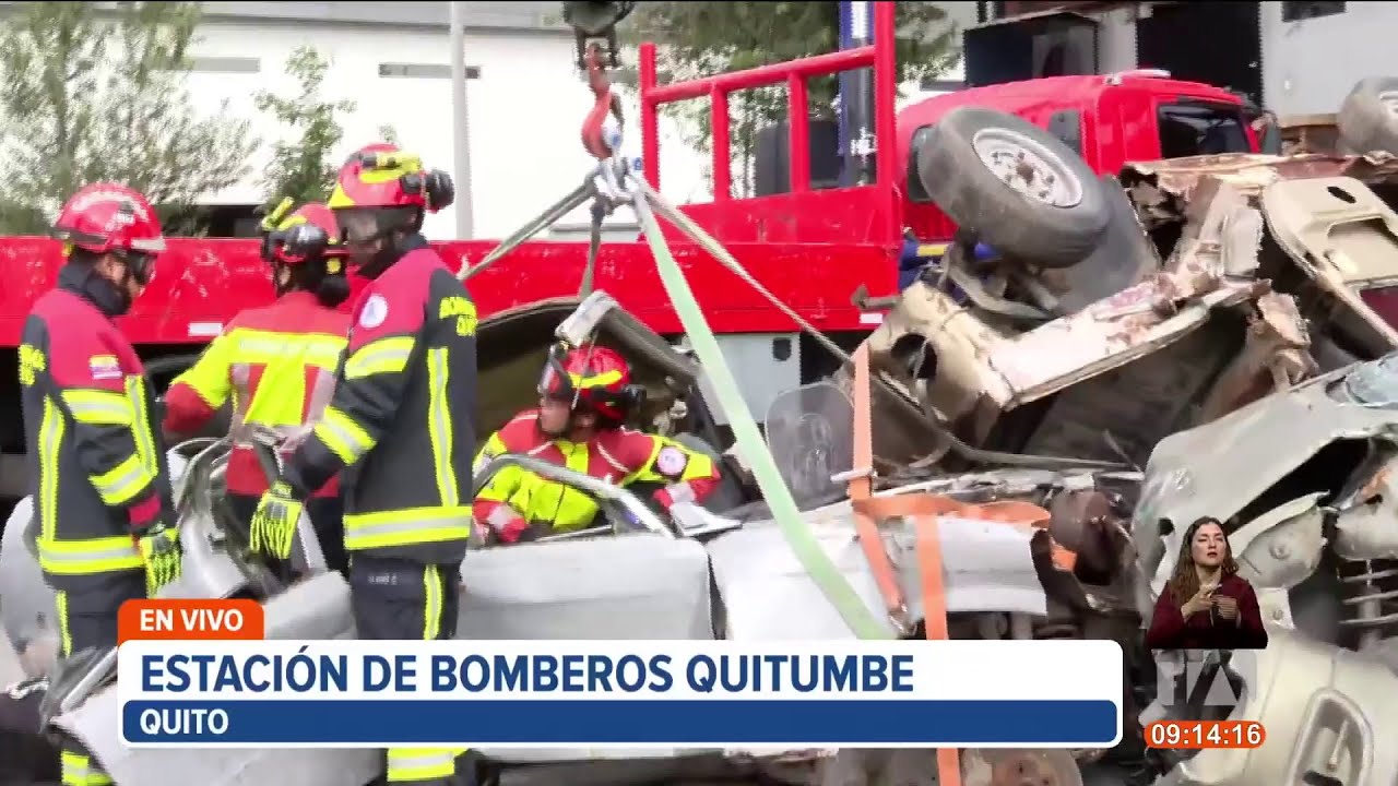 Cuerpo de Bomberos de Quito realizan un reentrenamiento en rescate ...