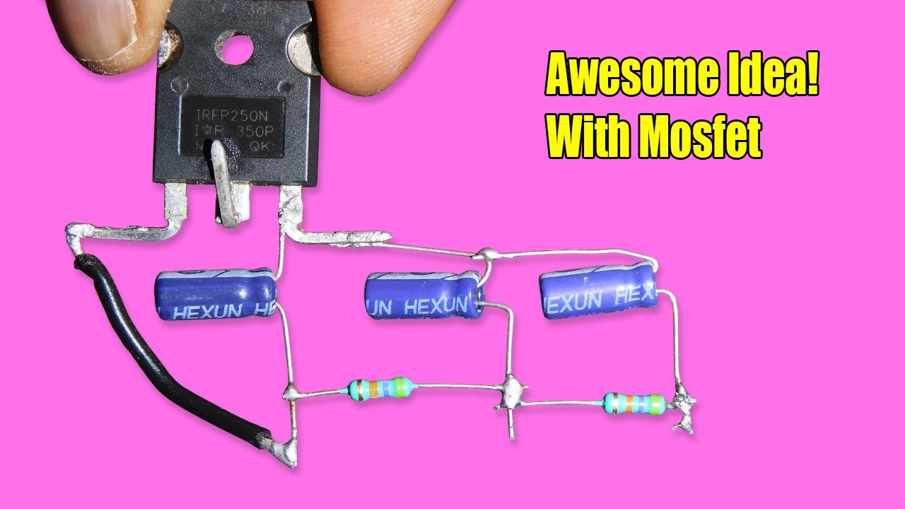 Awesome Idea With Mosfet,Led | Easy To Make - YouTube