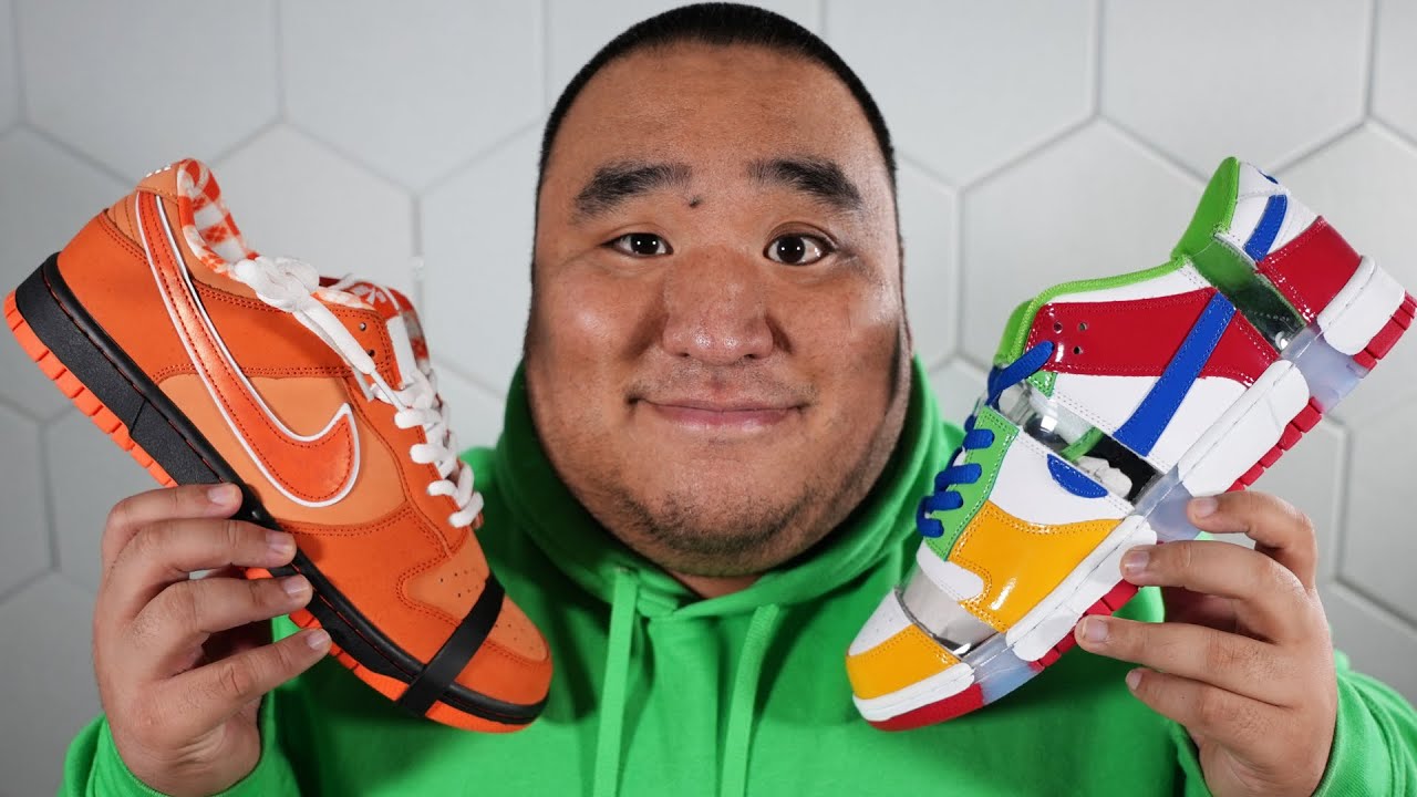 ASMR Shoe Collection 44 (CRAZY Dunks) - YouTube