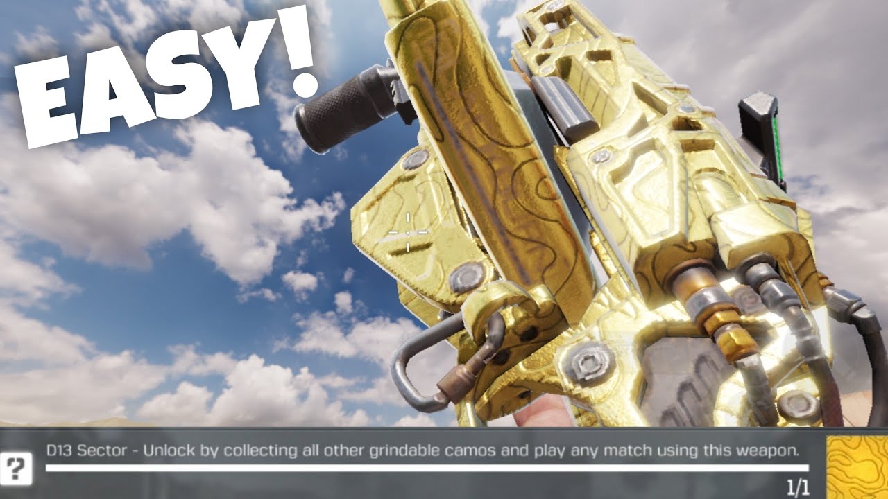 HOW TO GOLD D13 SECTOR CODM *EASY* - YouTube