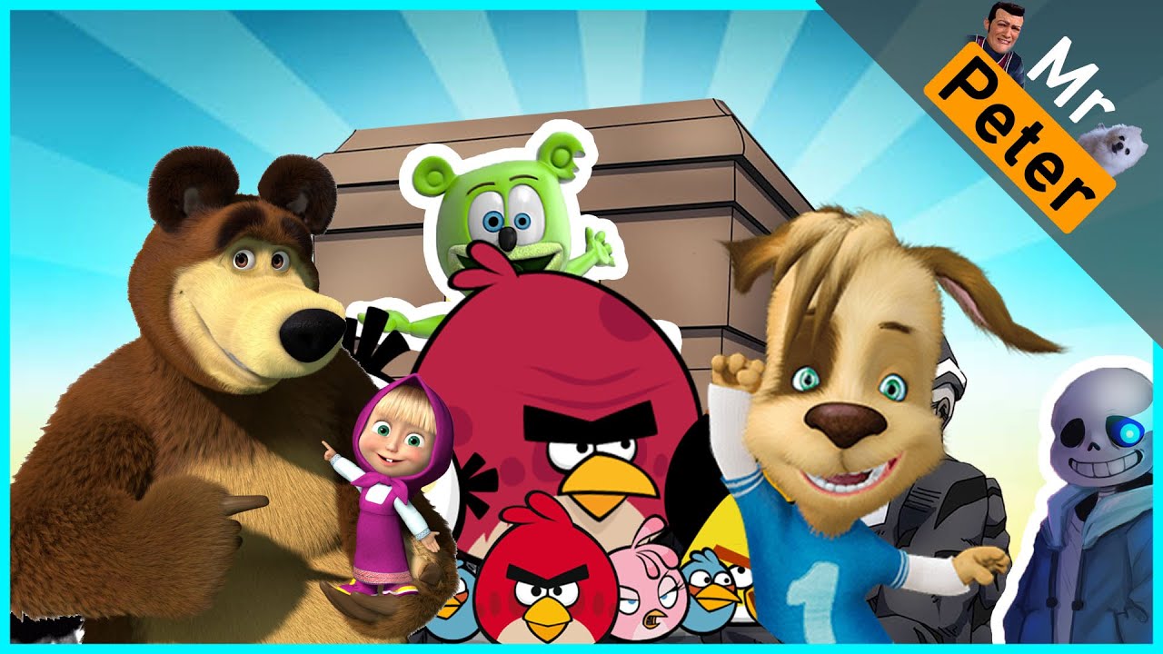 Multimix 🔹 Masha and the Bear & Moonzy & The Barkers & Angry Birds ...