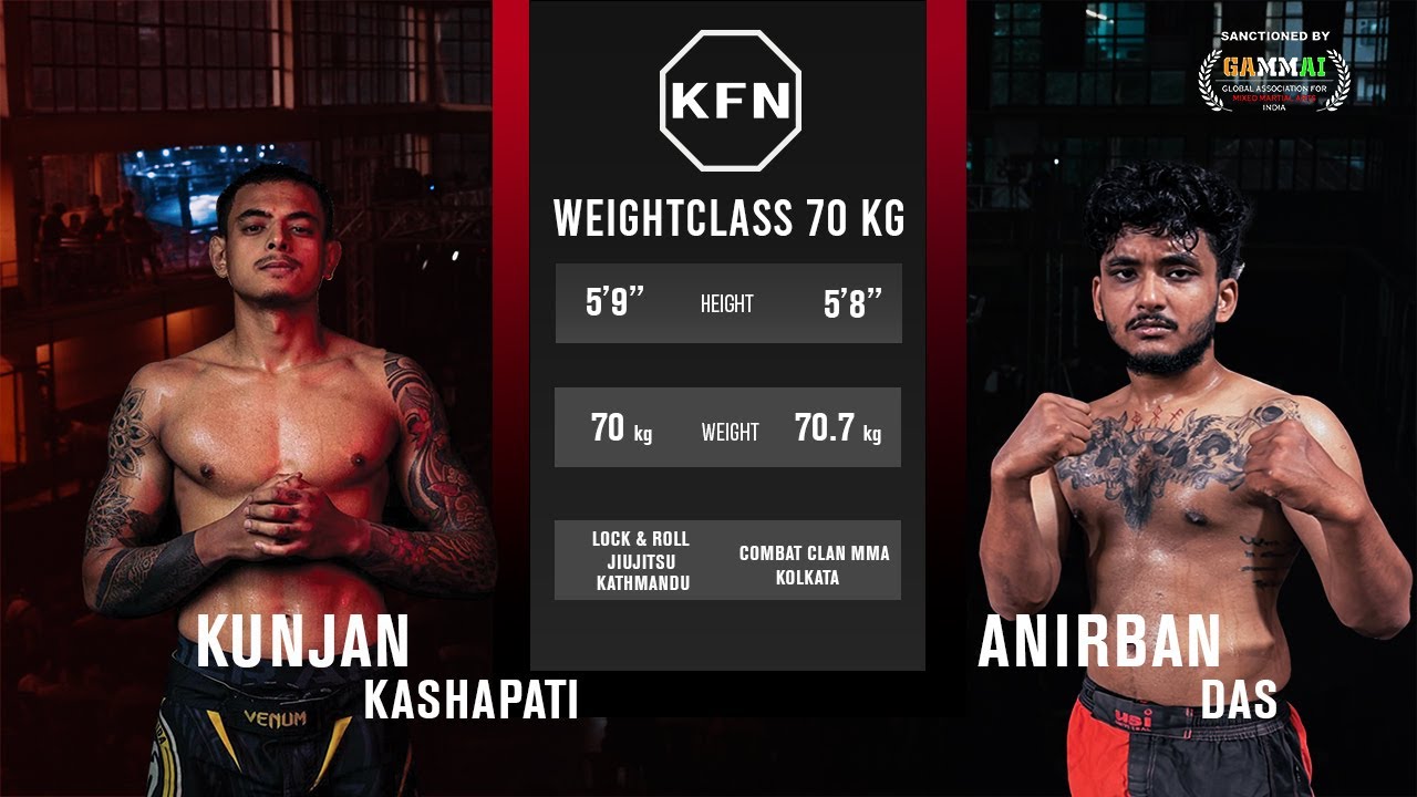 KFN FULL FIGHT - KUNJAN Vs ANIRBAN - YouTube